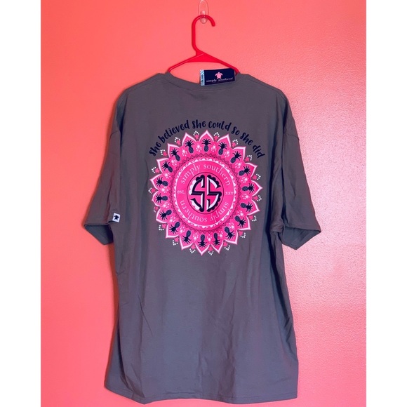 Simply Southern | Tops | Simply Southern Preppy Pineapple Mandala Xxl ...